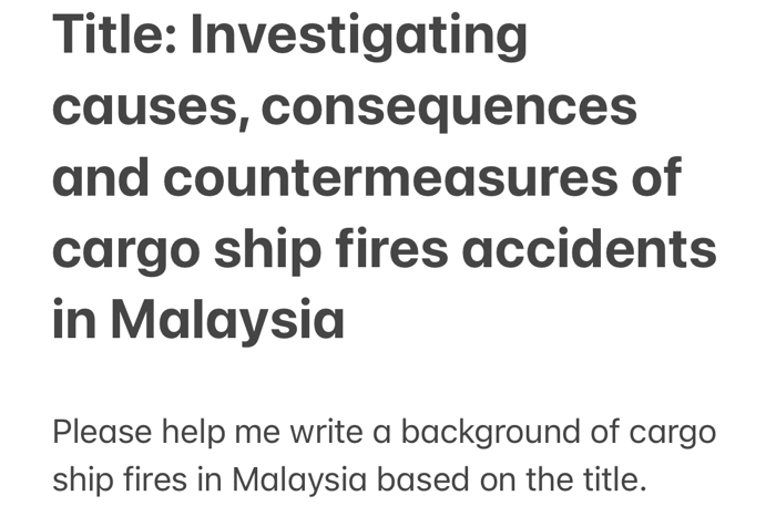 Solved Title: Investigating causes, consequences and | Chegg.com