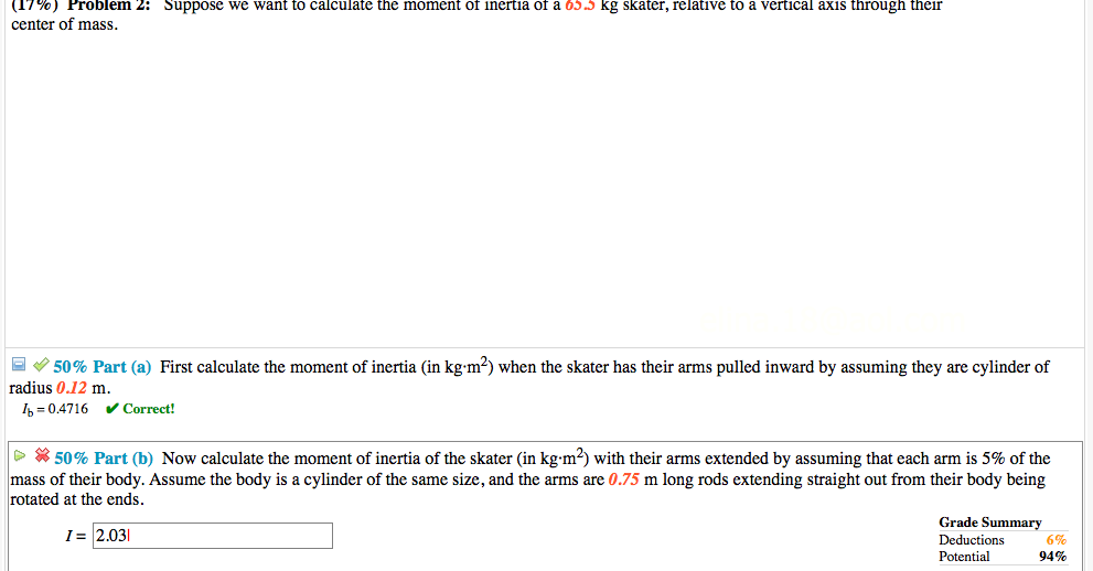 Solved: (17%) Problem 2: Suppose We Want To Calculate The ... | Chegg.com