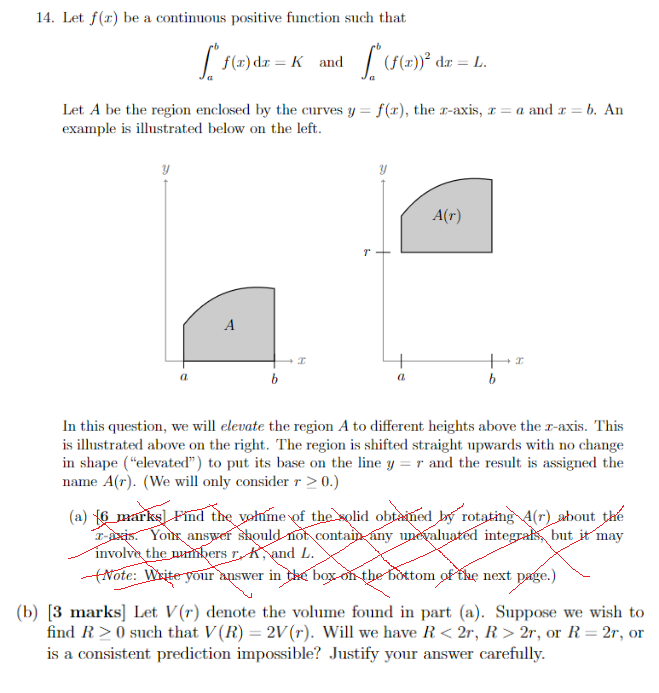 Solved 14. Let f(x) be a continuous positive function such | Chegg.com