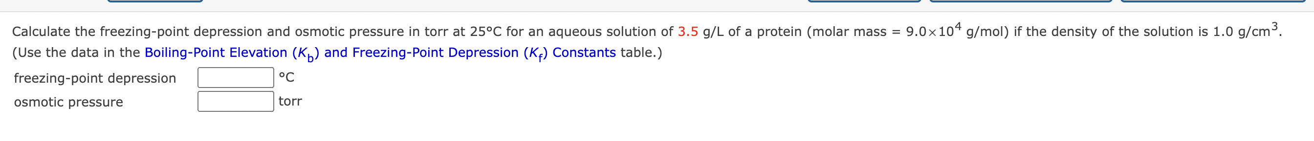 Solved (Use the data in the Boiling-Point Elevation (Kb) and | Chegg.com