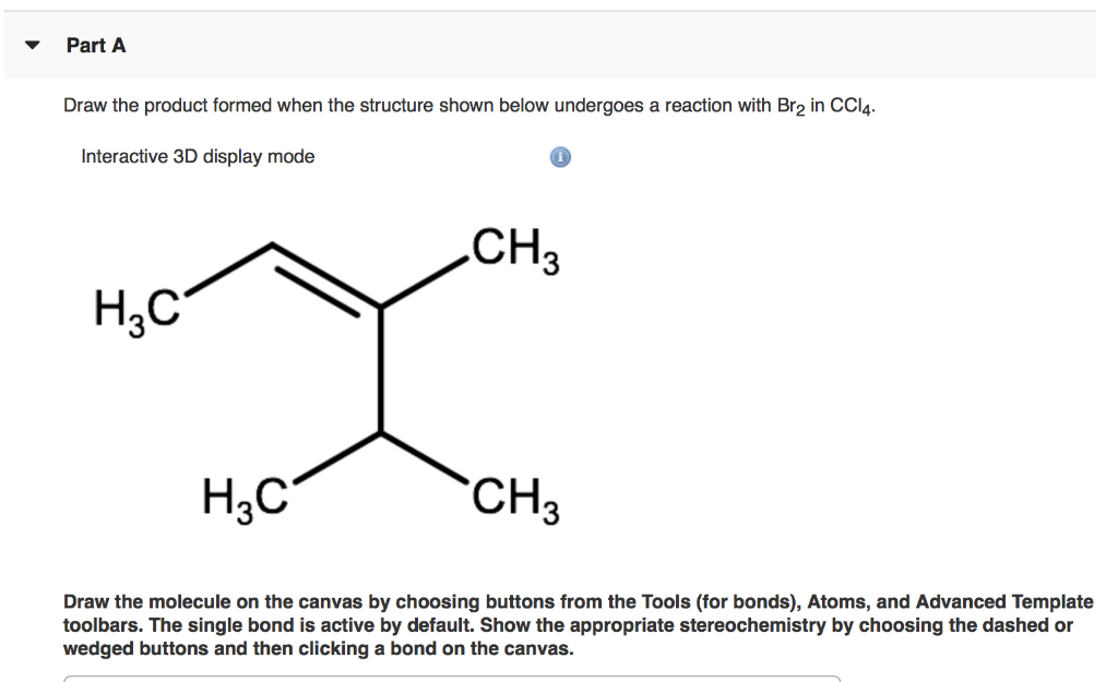 Solved Part A Draw the product formed when the structure | Chegg.com