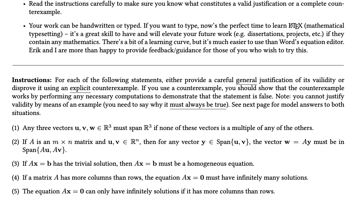 Solved • Read the instructions carefully to make sure you | Chegg.com