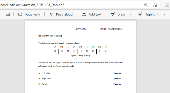 Solved ads/Final ExamQuestion_BITP1123_DSA.pdf CD Page view | Chegg.com