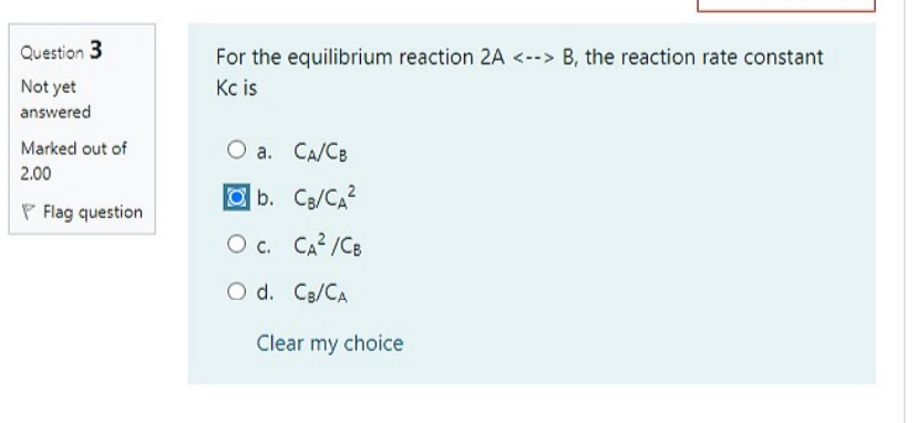 Solved For the equilibrium reaction 2A↔⋯, the reaction rate | Chegg.com