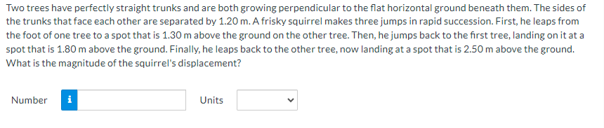 Solved Two trees have perfectly straight trunks and are both | Chegg.com