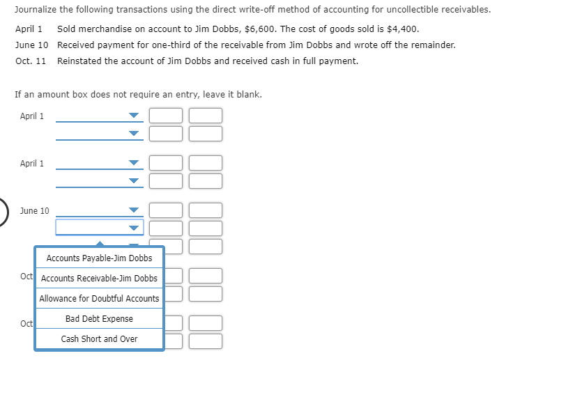 Solved Journalize the following transactions using the | Chegg.com