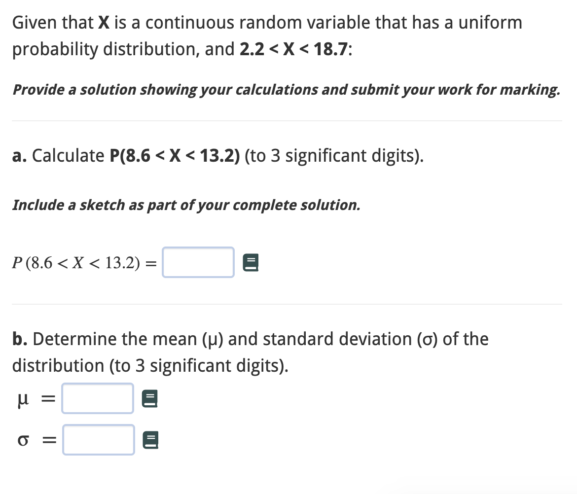 Solved Given that X is a continuous random variable that has | Chegg.com