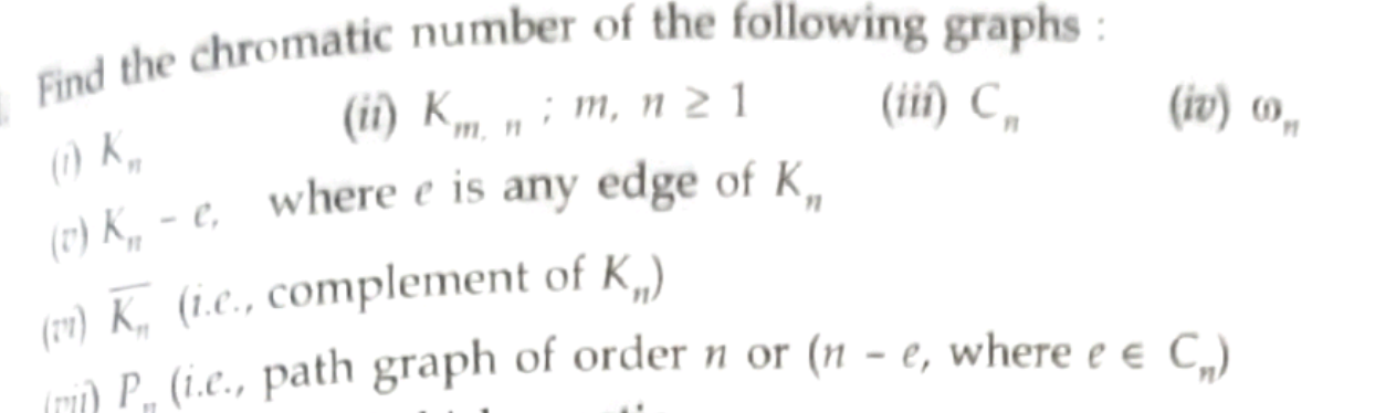 Solved Solve the following question related to chromatic | Chegg.com