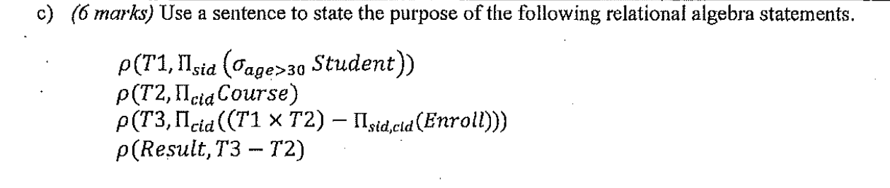 Solved 1. (13 marks) Consider the following schema: Building | Chegg.com