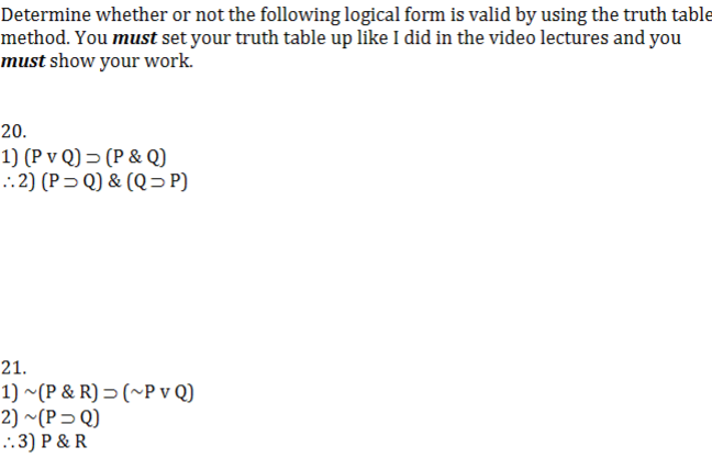 Determine whether or not the following logical form | Chegg.com