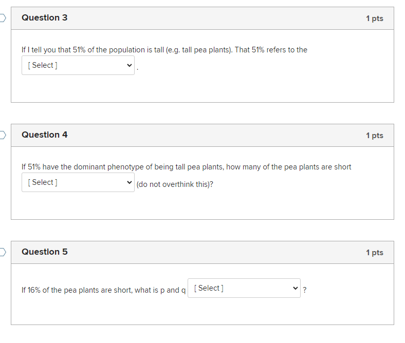 Solved These questions all relate to population genetics and | Chegg.com