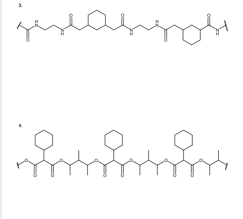 Solved (8 points) For each polymer in Problems #2 - #5 The | Chegg.com