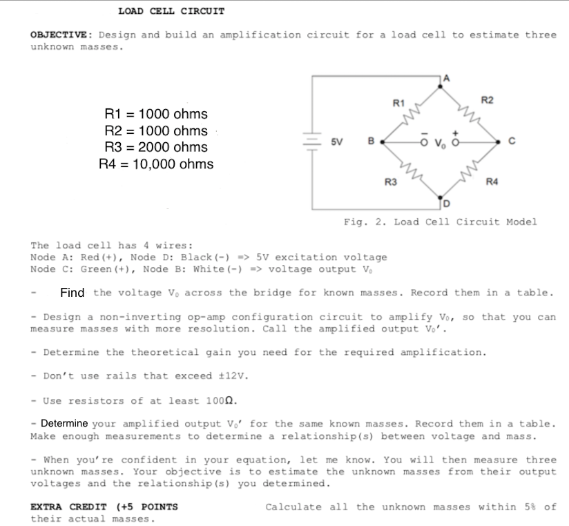 Solved OBJECTIVE: Design and build an amplification circuit | Chegg.com