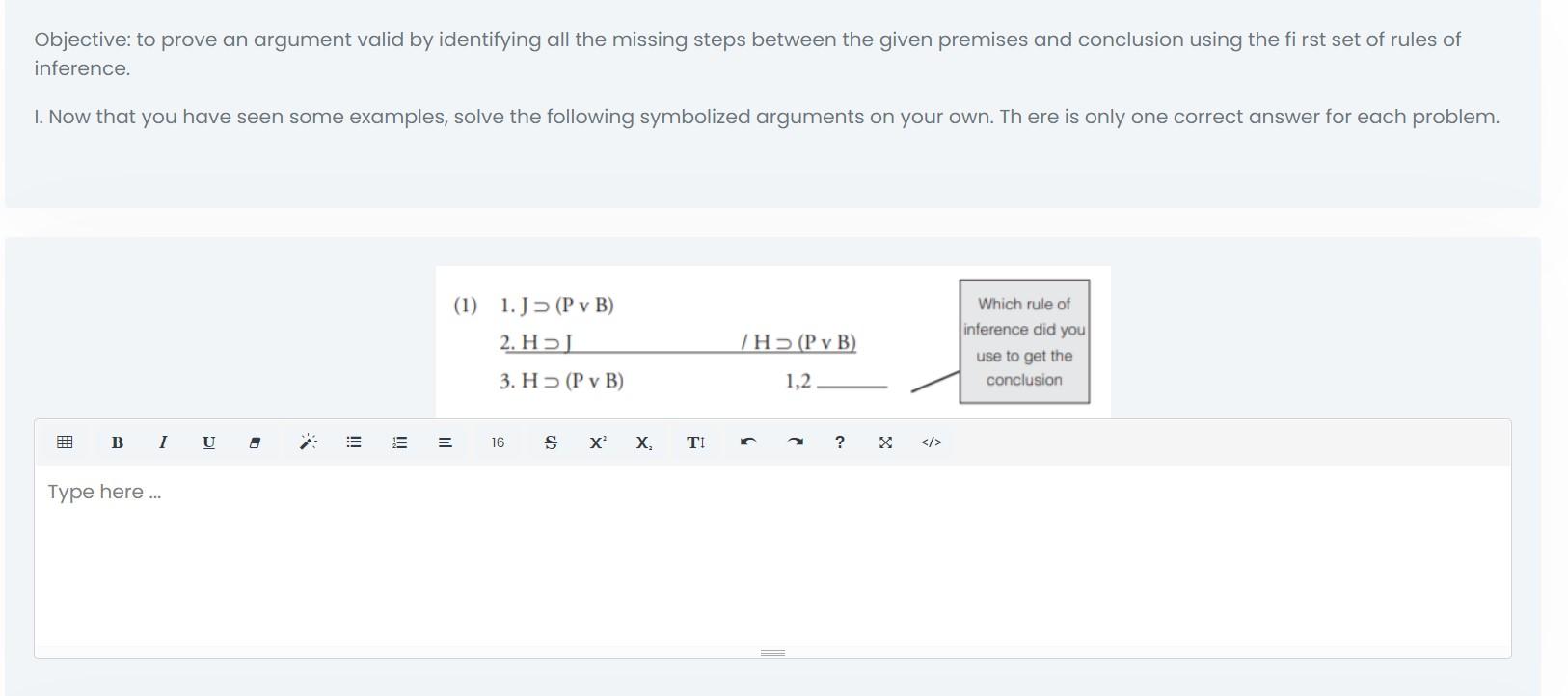 Objective: to prove an argument valid by identifying | Chegg.com