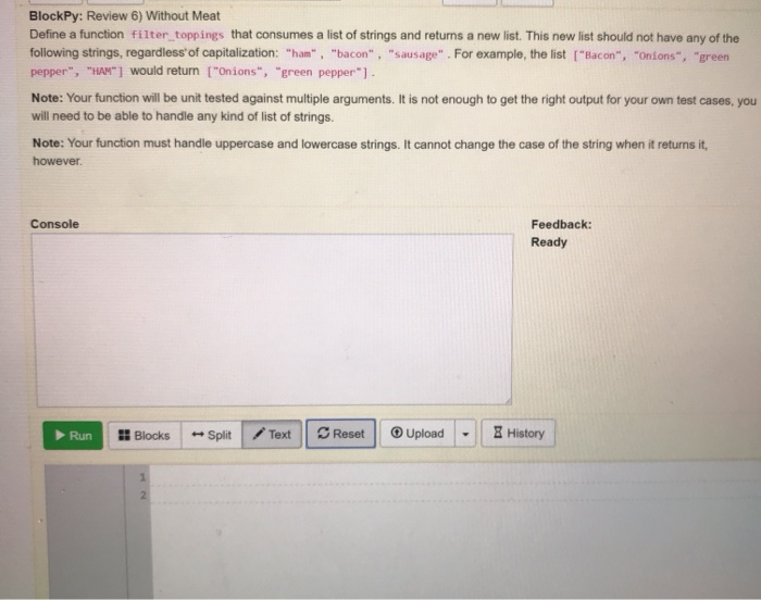 Solved Blockpy Review 5 Convert Each Define A Function 1371