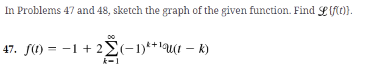 Solved In Problems 47 and 48 , sketch the graph of the given | Chegg.com