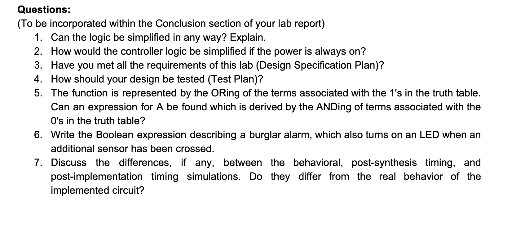 This is experiment#3 Simple combinational logic | Chegg.com