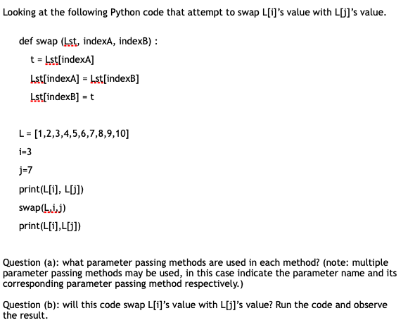 Solved Looking at the following Python code that attempt to | Chegg.com