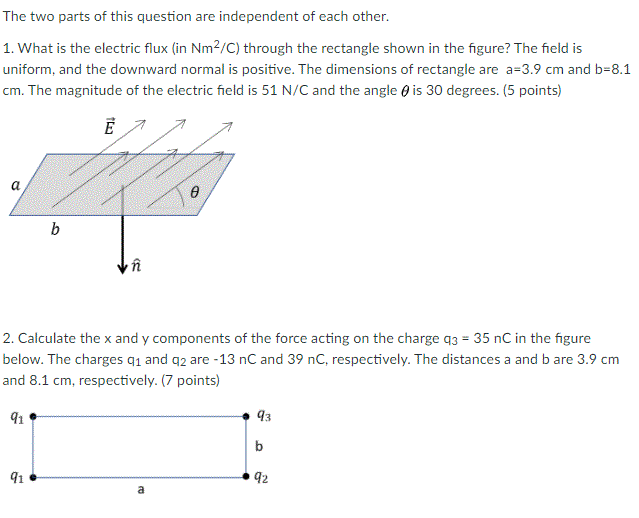 Solved The two parts of this question are independent of | Chegg.com