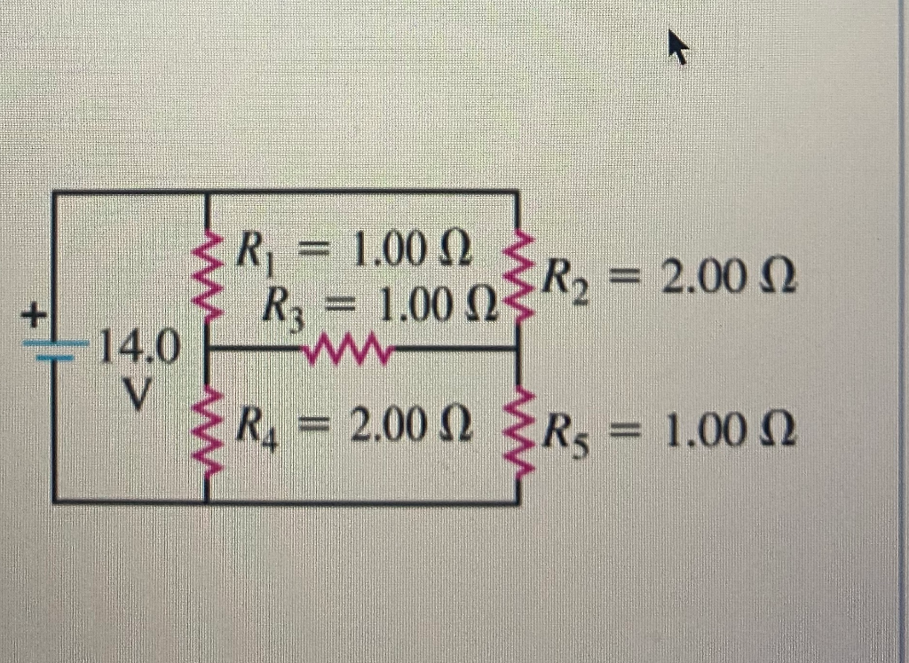 Solved A) Find the current through the battery in the | Chegg.com