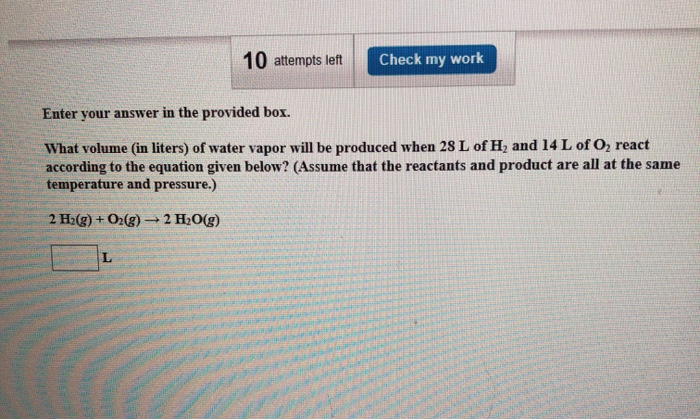Solved 10 attempts left Check my work Enter your answer in | Chegg.com