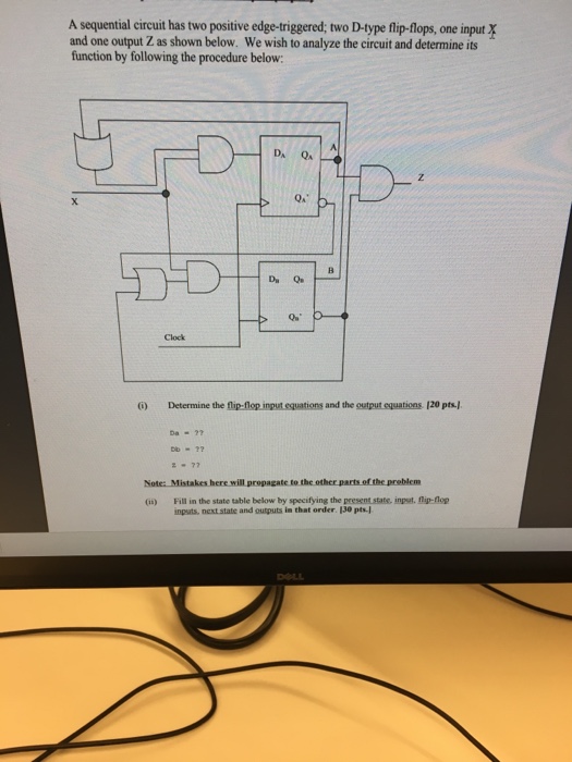 Solved A sequential circut has two positive edge-triggered; | Chegg.com
