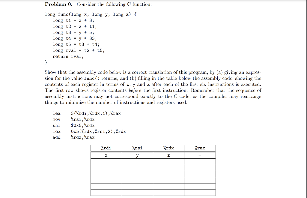 Solved Problem 3. For each of the following descriptions of | Chegg.com