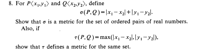 Solved 8. For P x1,y1 and Q x2,y2 , define | Chegg.com