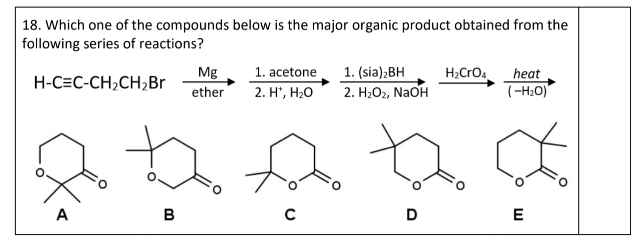 Solved Multi-step reaction series problem for homework. Any | Chegg.com