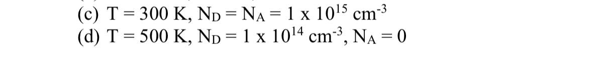 Solved Determine The Equilibrium Electron And Hole