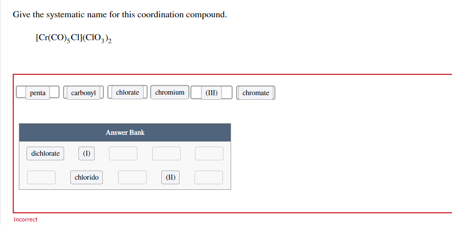 Solved Give the systematic name for this coordination | Chegg.com