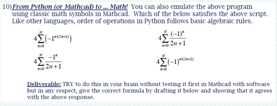 10 From Python Or Mathcad To Math You Can