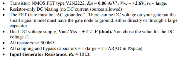Solved Design a single-stage COMMON GATE NMOS amplifier to | Chegg.com Solved Design a single-stage COMMON GATE NMOS amplifier to | Chegg.com