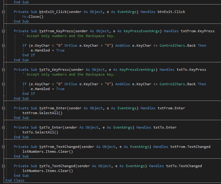 Solved Open the Numbers Solution.sln file contained in | Chegg.com