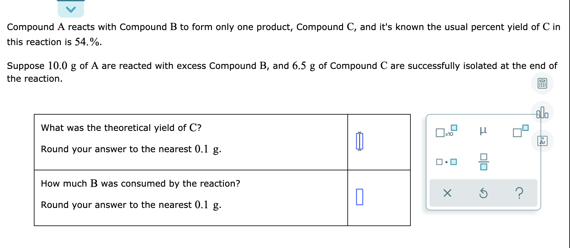 Solved Compound A Reacts With Compound B To Form Only One