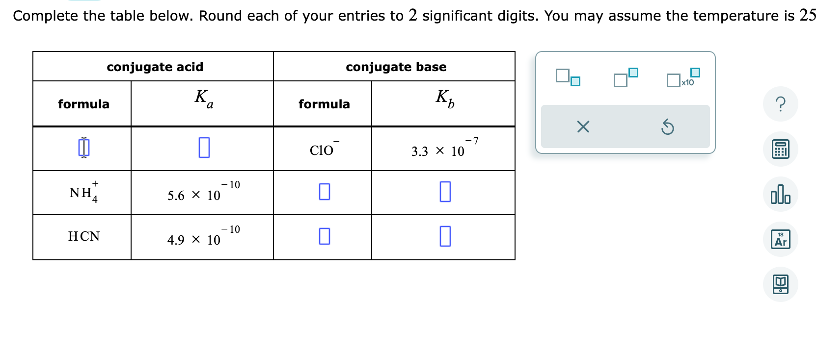 Solved Complete the table below. Round each of your entries | Chegg.com