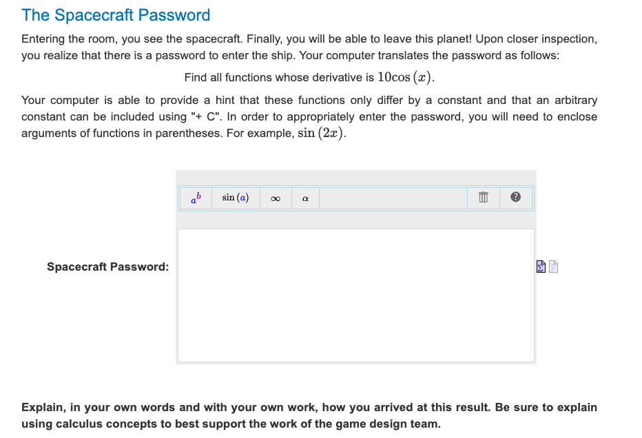 Solved The Spacecraft Password Entering The Room You See