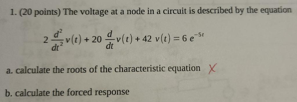 Solved Do not use Laplace Transform to solve! Solve | Chegg.com