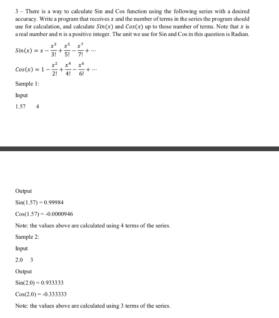 Solved 2 - Write a program that receives two positive | Chegg.com