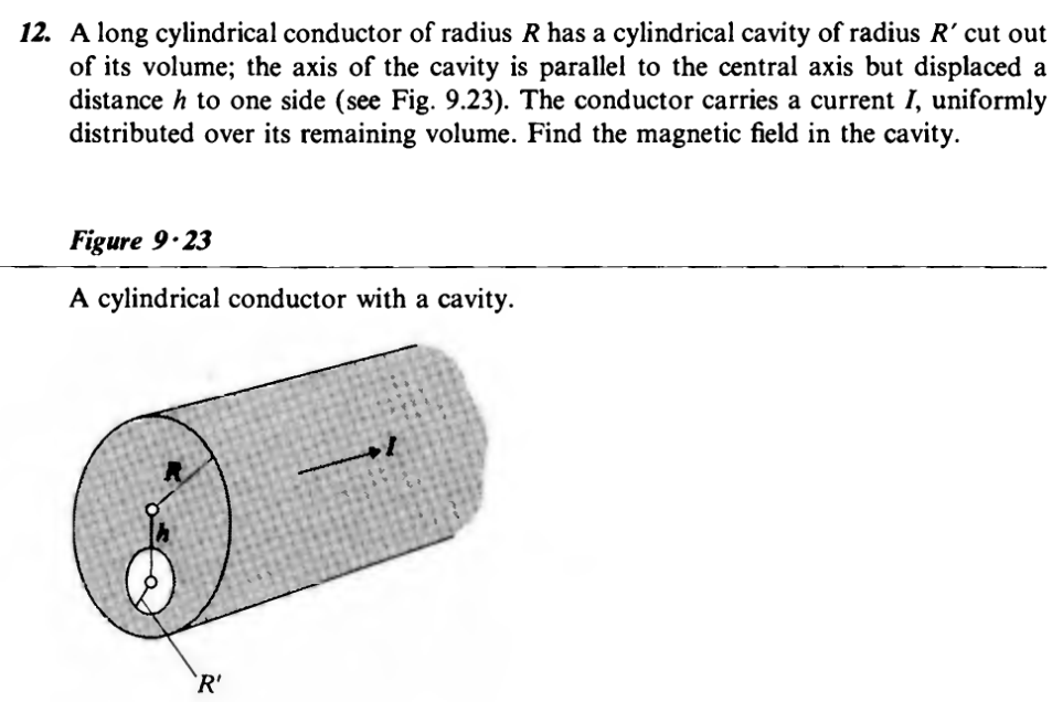 Solved A long cylindrical conductor of radius R ﻿has a | Chegg.com