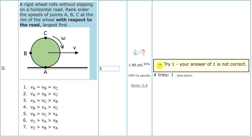 Solved A rigid wheel rolls without slipping on a horizontal | Chegg.com