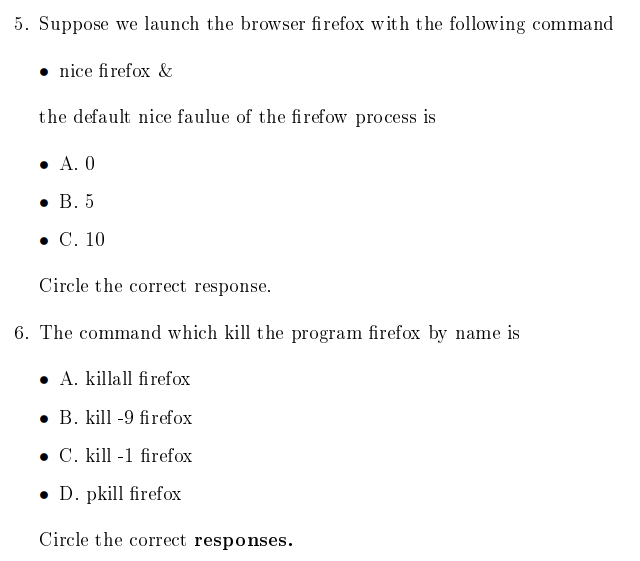 Solved 5. Suppose we launch the browser firefox with the | Chegg.com