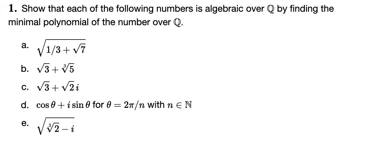 Solved Please solve using Abstract Algebra and show steps | Chegg.com