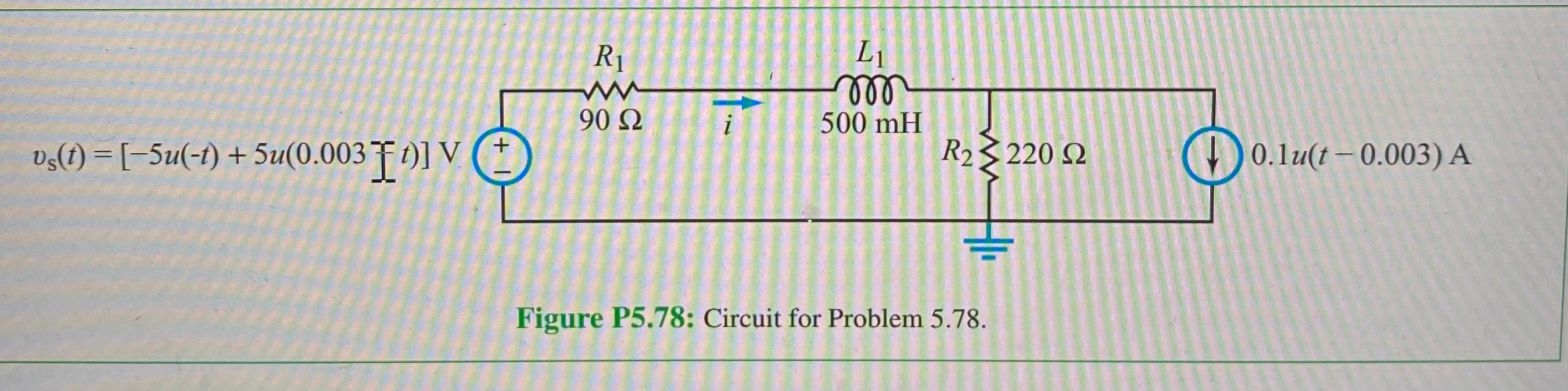 Solved Figure P5.78: Circuit for Problem 5.78. | Chegg.com