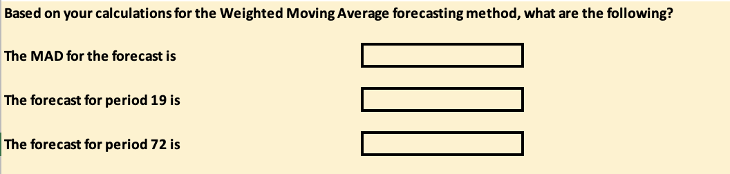 Based On Your Calculations For The Weighted Moving 8906