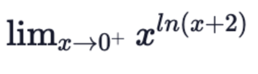 Solved limx→0+xln(x+2) | Chegg.com