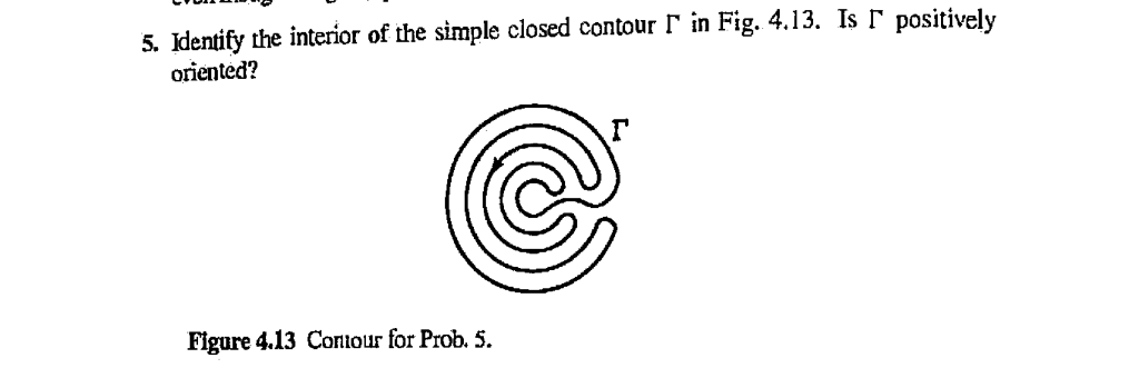 Solved 5. Identify the interior of the simple closed contour | Chegg.com