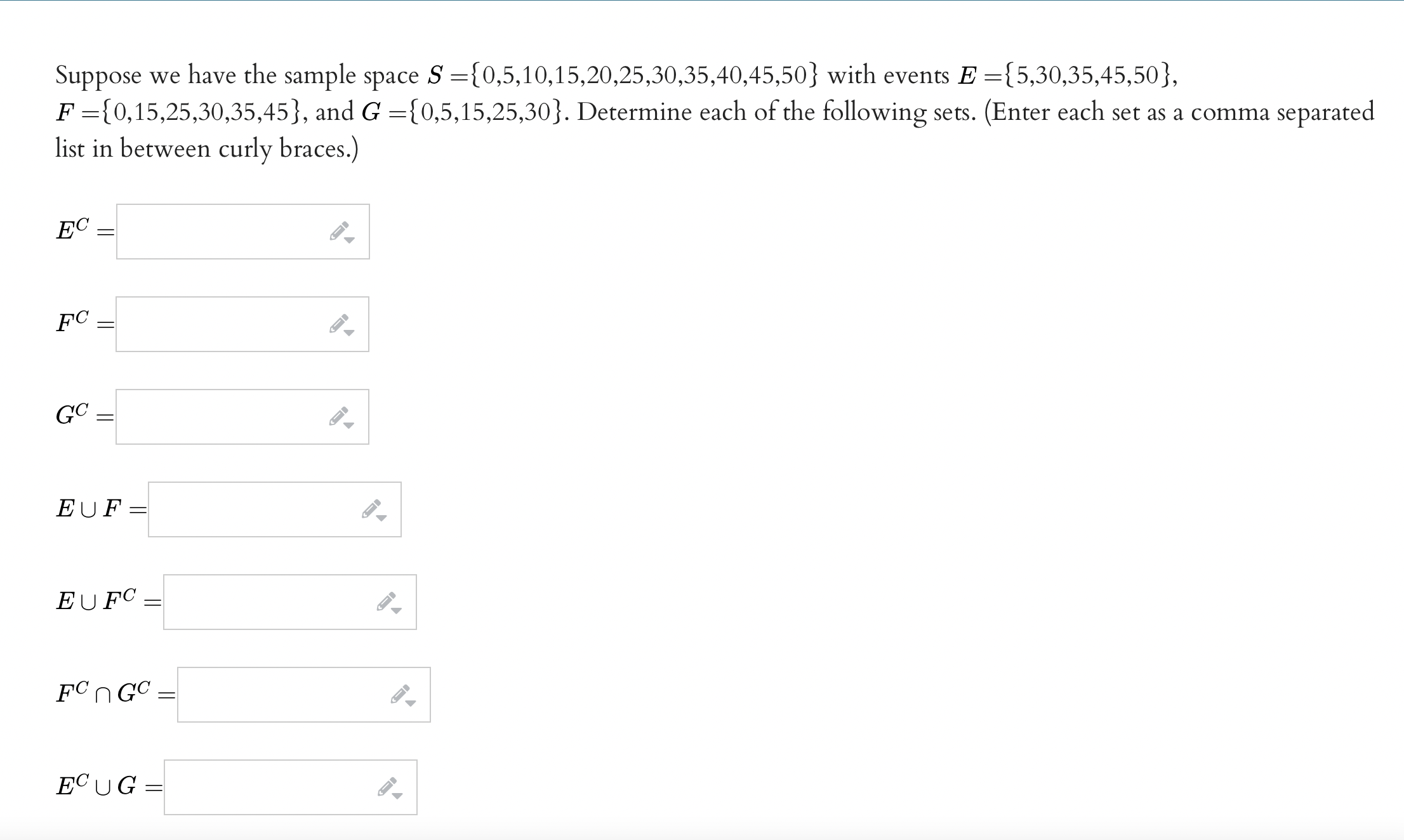Solved Suppose we have the sample space | Chegg.com