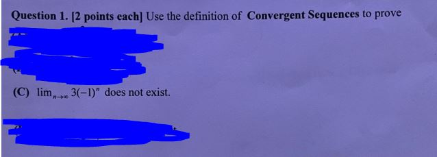 Solved Question 1. [2 points each] Use the definition of | Chegg.com