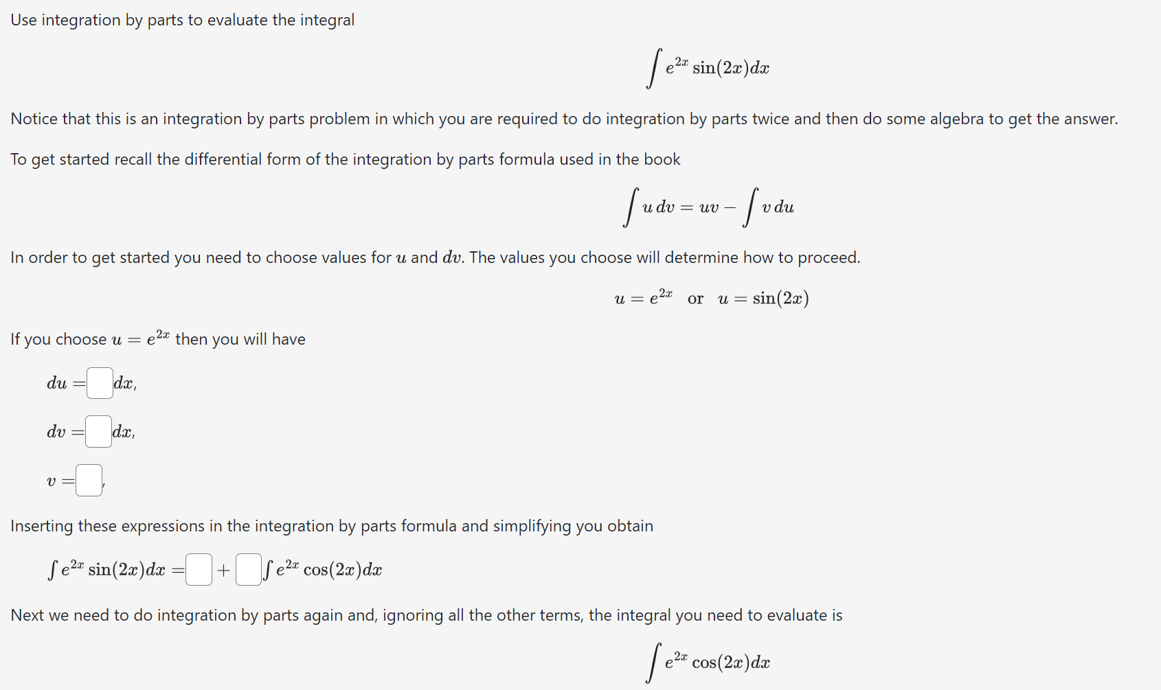 Solved Use integration by parts to evaluate the integral | Chegg.com
